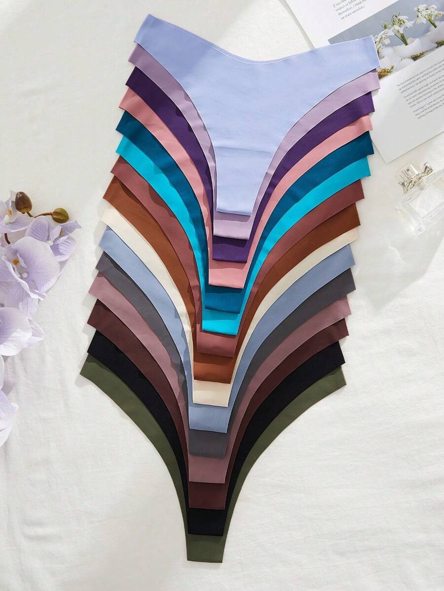 15 Laser Cut Seamless Panties Simple Thong Style Doesn't Leave Marks On ...