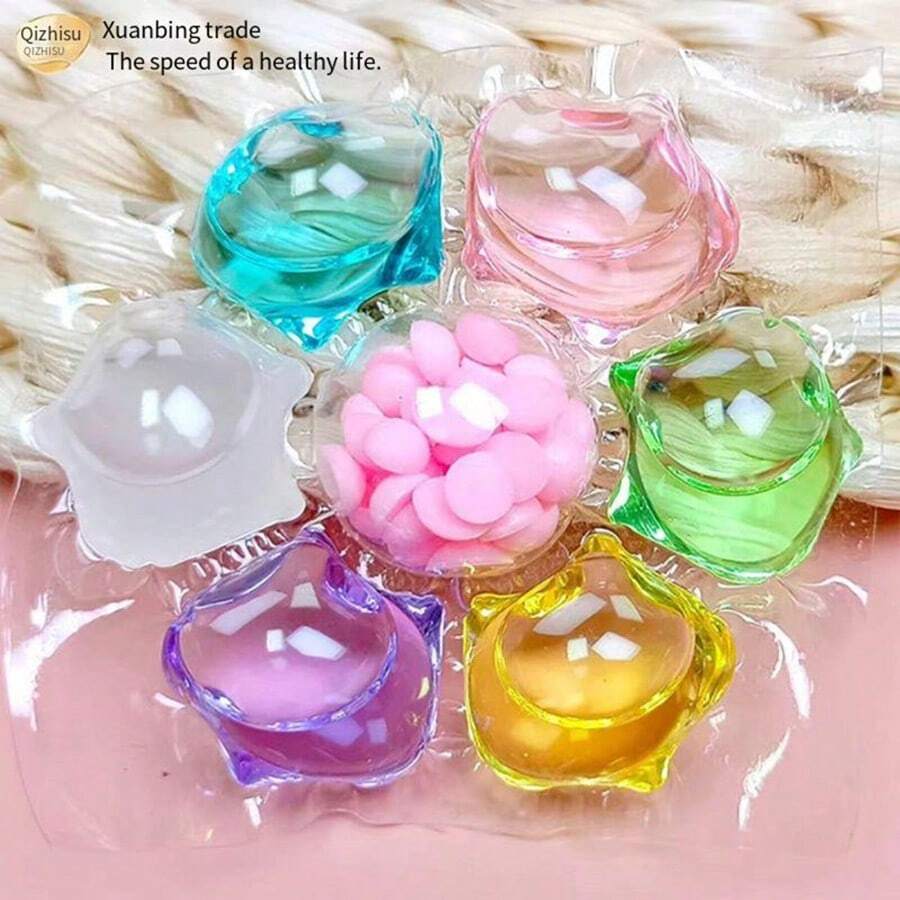 7-In-1 Laundry Detergent Beads, Long Lasting Fragrance, Fabric Softener ...