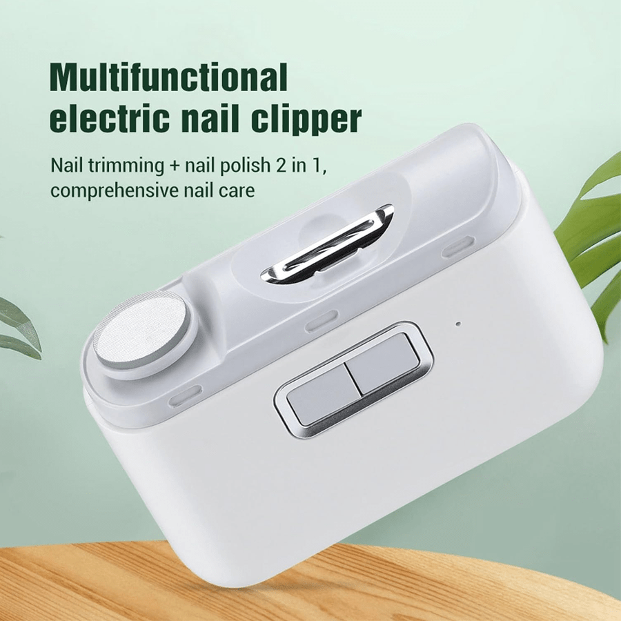 2 In 1 Electric Nail Clipper, Rechargeable Automatic Manicure Trimmer ...