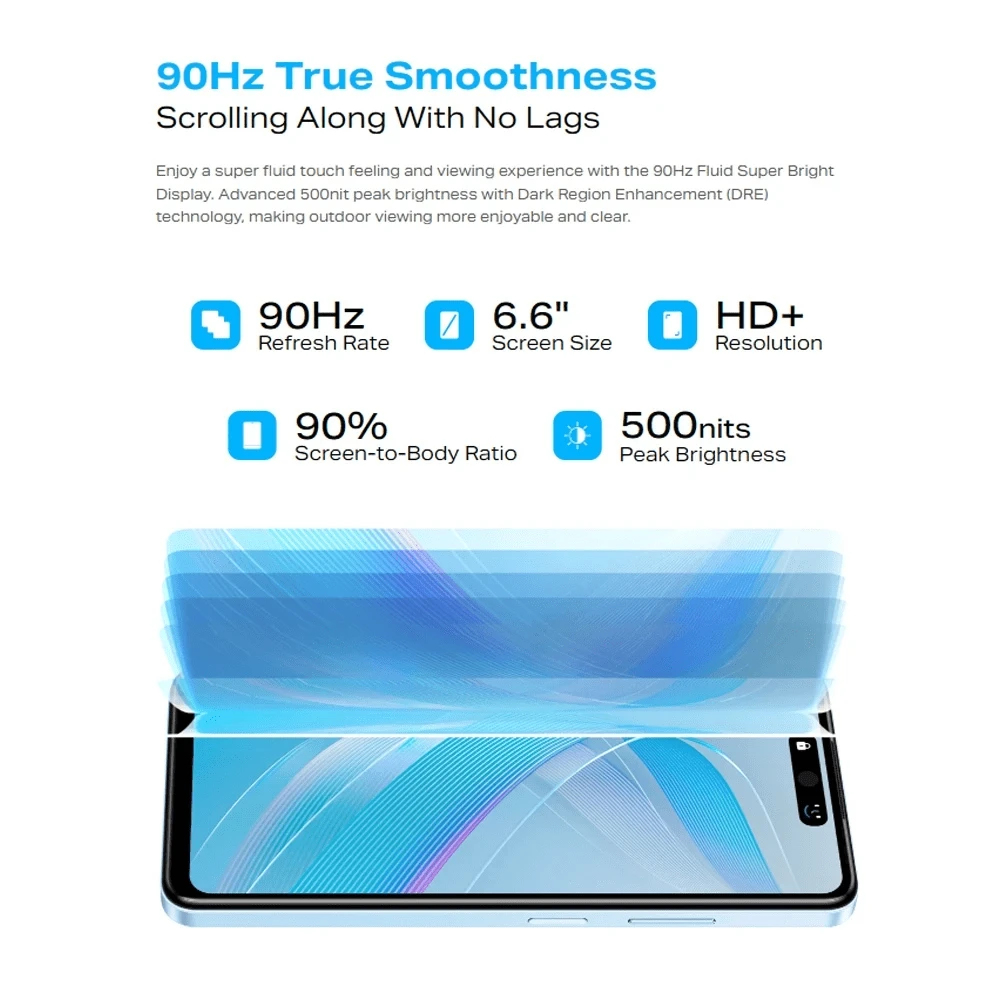 Infinix Smart 8 Pro 8GB+128GB MTK Helio G36 6,6" Tela 90Hz 50MP Câmera Dual AI 5000mAh Versão ...