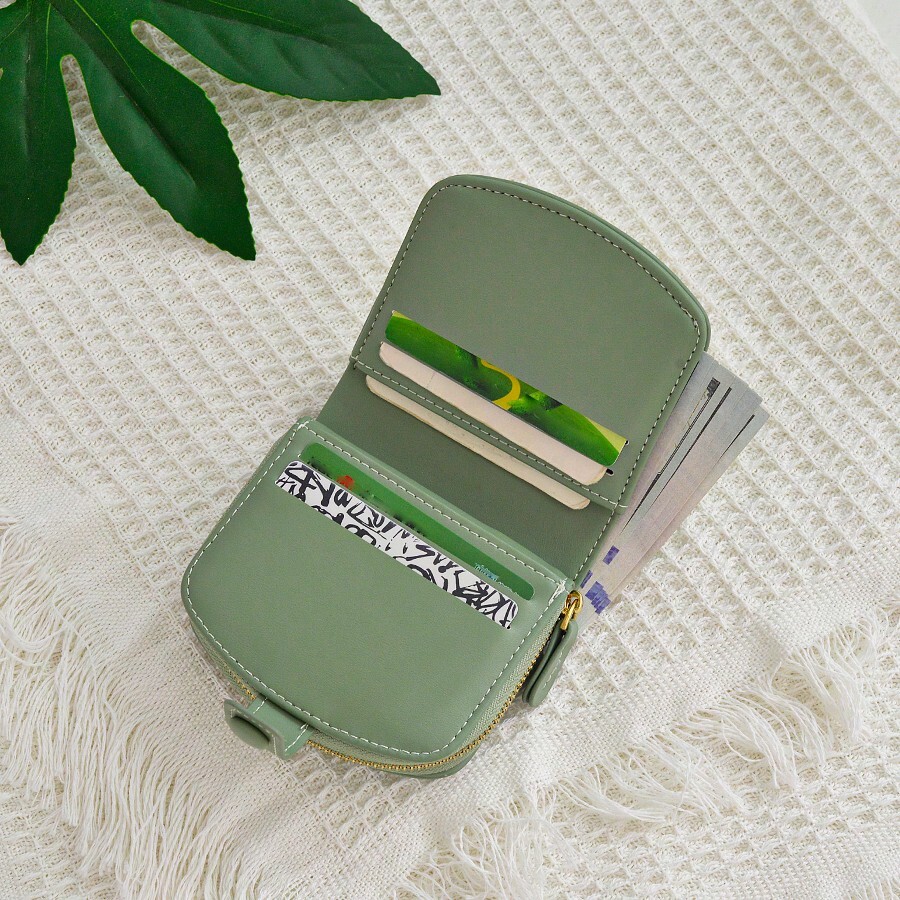 Ditsy Floral New Cute Retro Zipper Coin For Students Sweet Short Wallet ...