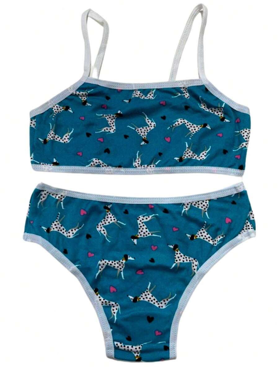 Golden Modas Kit 5 Conjunto Infantil Cropped Moda Intima Infantil ...