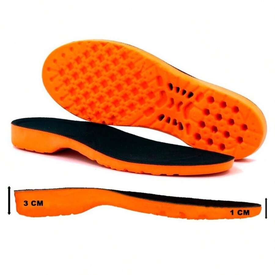 Kit 4 Pairs Of Anatomical Orthopedic Soft Insoles That Increase Height ...