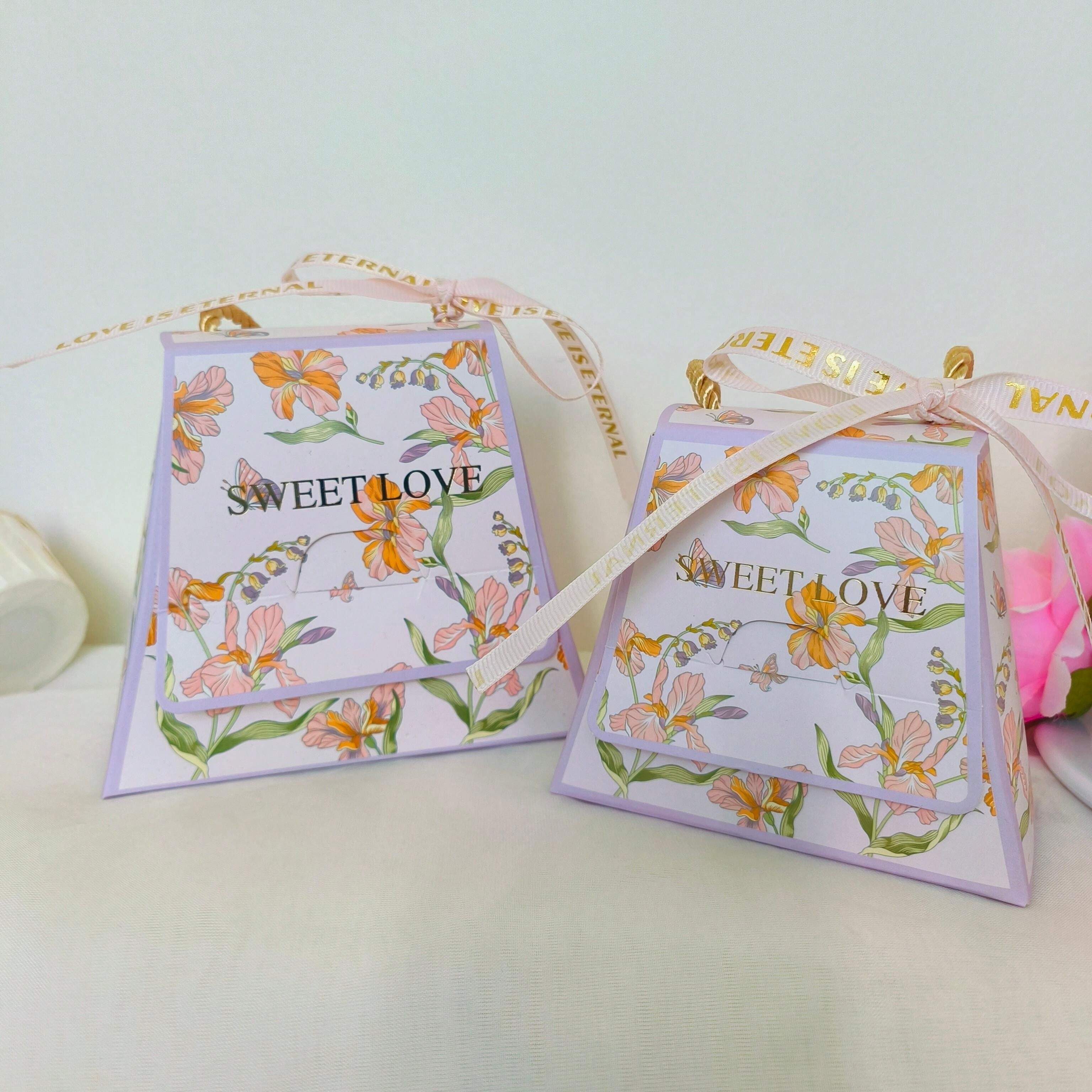 New Wedding Favor Boxes Handheld Style Gift Boxes For Wedding Candy ...