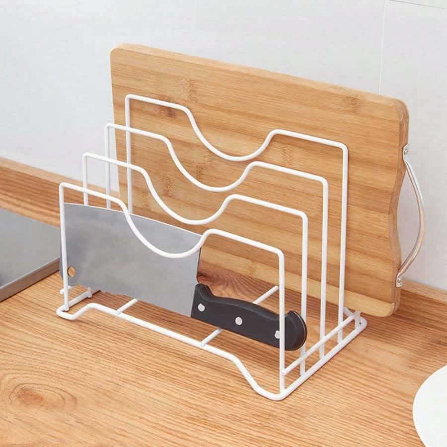 1pc Multi-Purpose Iron Mesh Cutting Board Rack, Multilayer Chopping ...