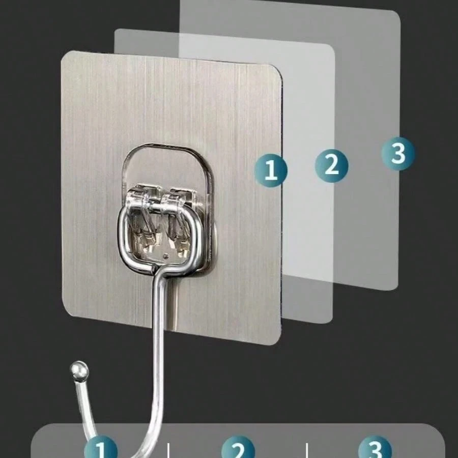 Gancho, adhesivo resistente, montado en la pared, de carga portante ...