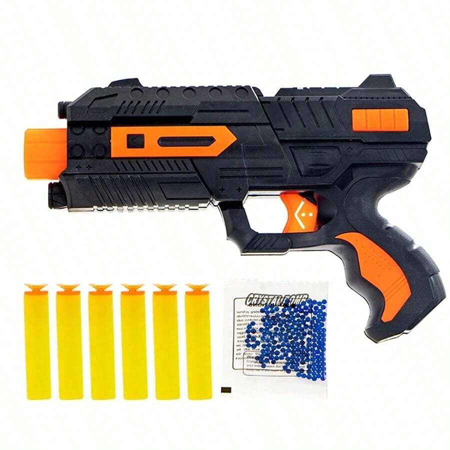 2 In 1 Dart Launcher Foam Darts Gun Gel Ball Target Shooting Toy Dart Z ...