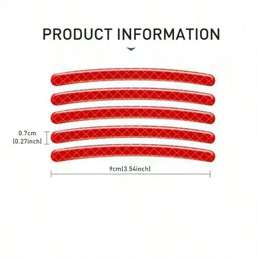 20packs Wheel Safety Warning Stickers; High-Quality Materials, Self ...