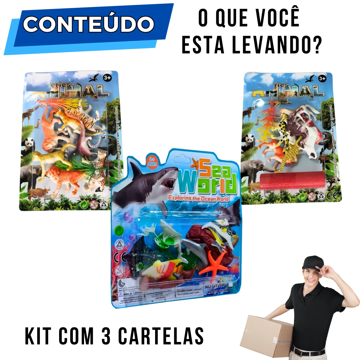 Miniature Animals Farm Ocean Toy Animal Kit | SHEIN USA