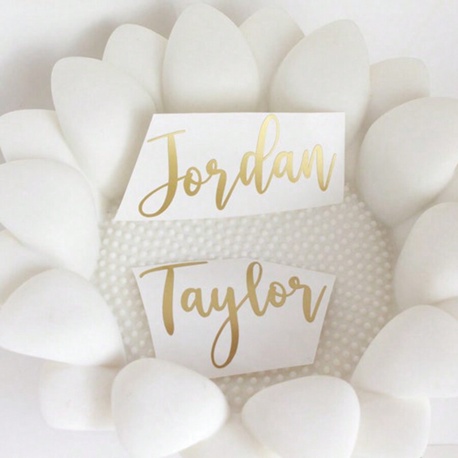 Custom Cursive Name Stickers | Water Bottle Sticker | Laptop Sticker ...