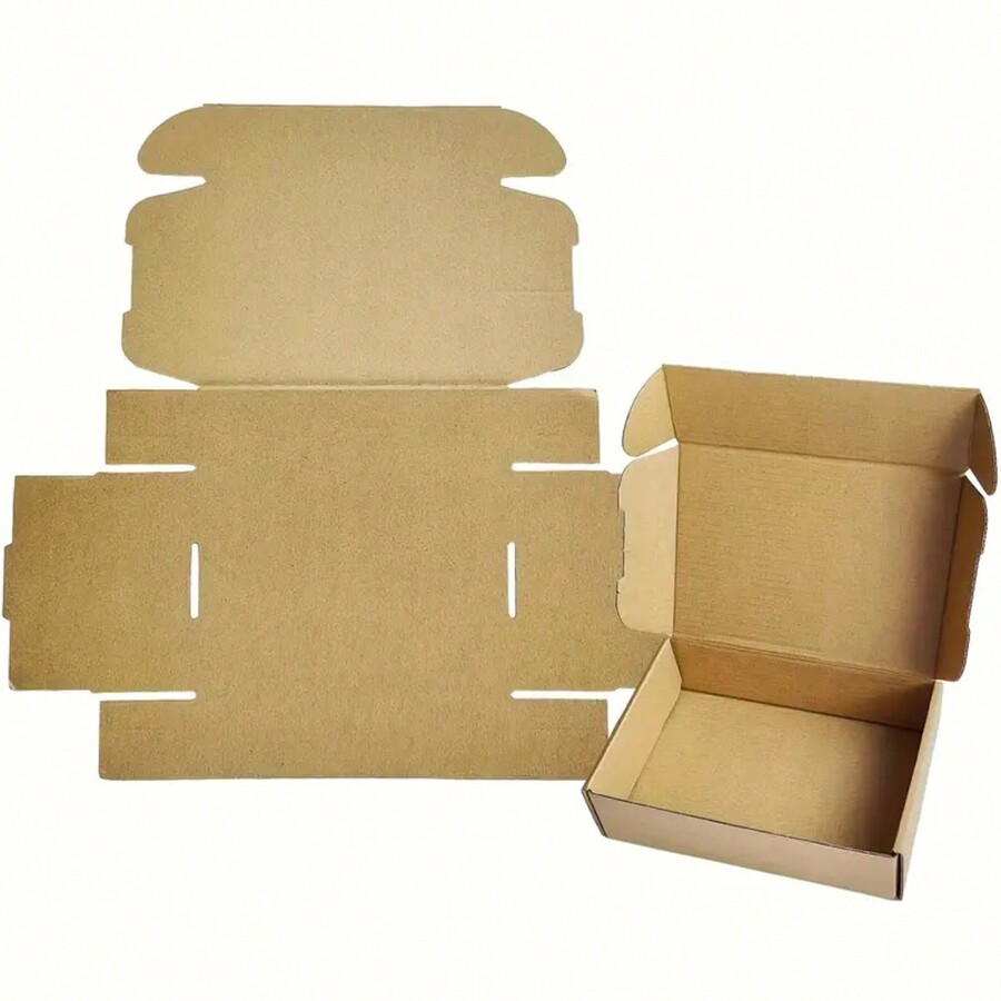 50-Pack Small Mailer Shipping Boxes - 6x3.85x1.45 Inch Corrugated ...
