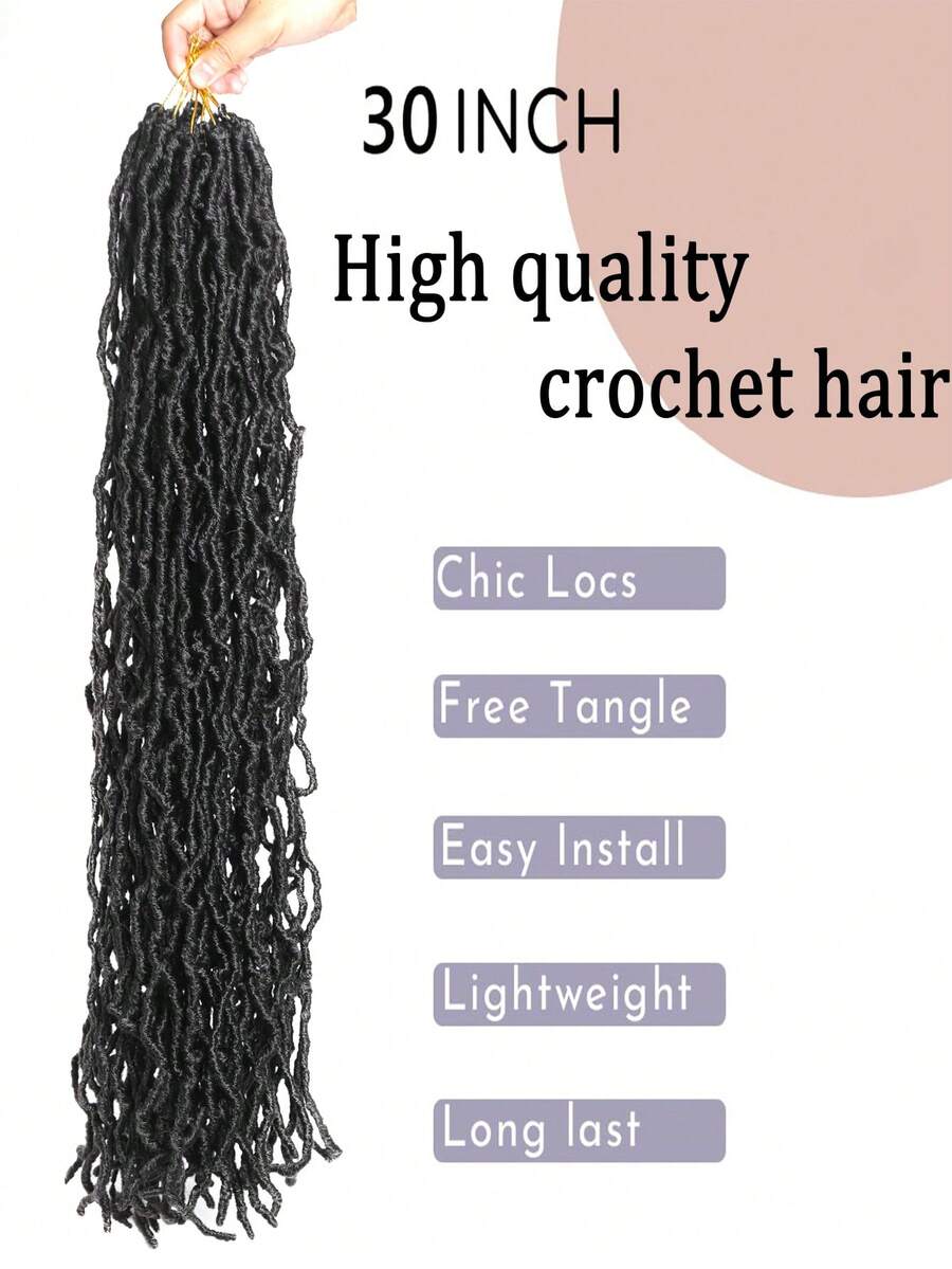 30Inches Super Long Soft Locs Crochet Hair, Pre Looped New Faux Locs ...