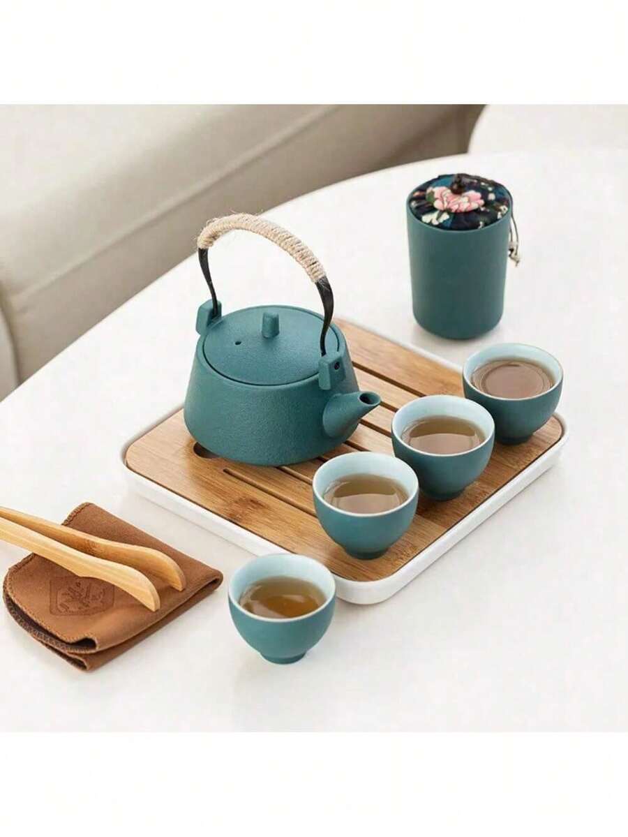 Stoneware Handle Pot With One Pot And Four | SHEIN USA