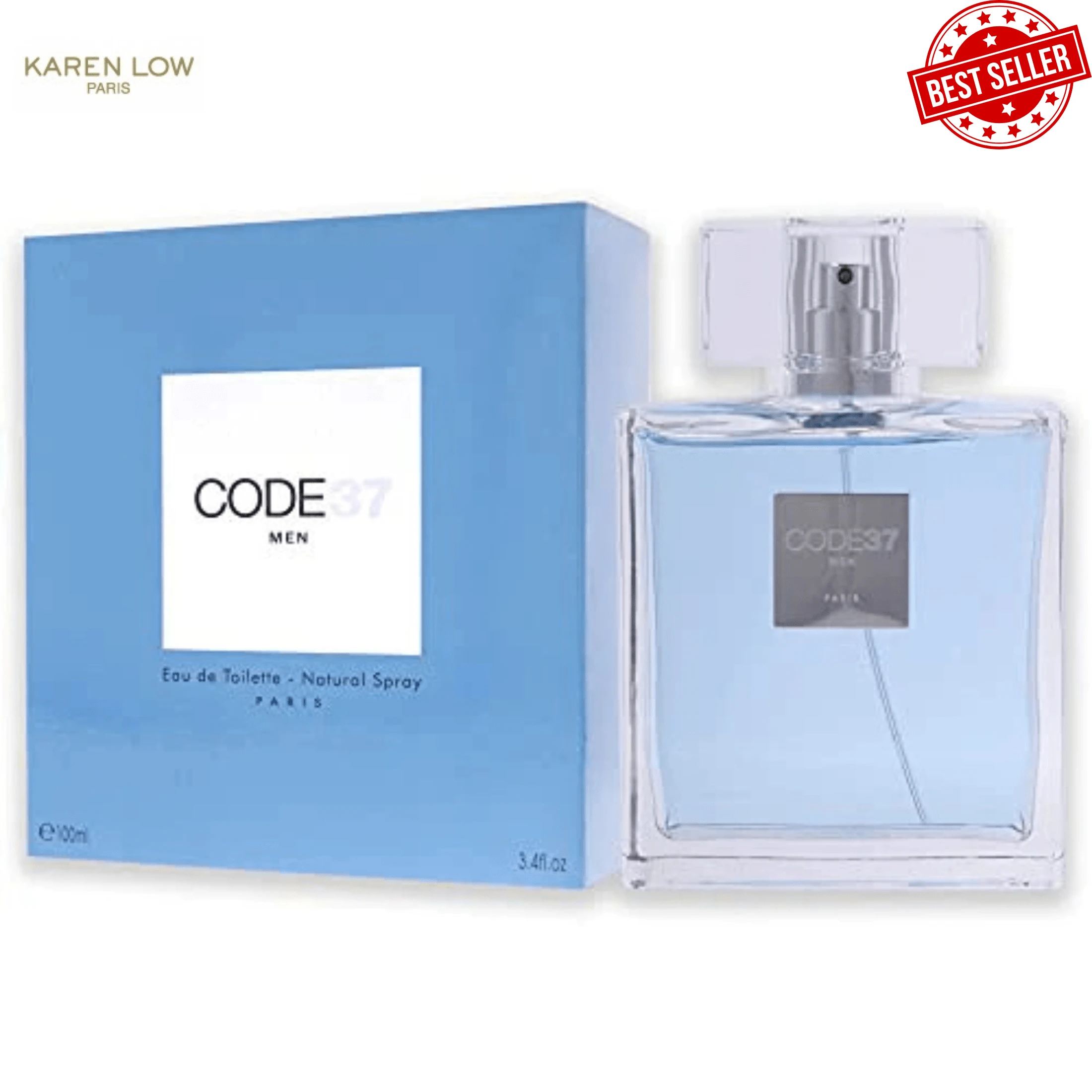 Karen Low Code 37 Eau De Toilette Spray For Men, Citrus-Aromatic-Woody ...