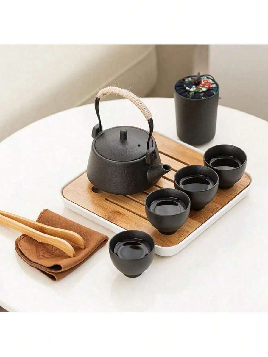 Stoneware Handle Pot With One Pot And Four | SHEIN USA