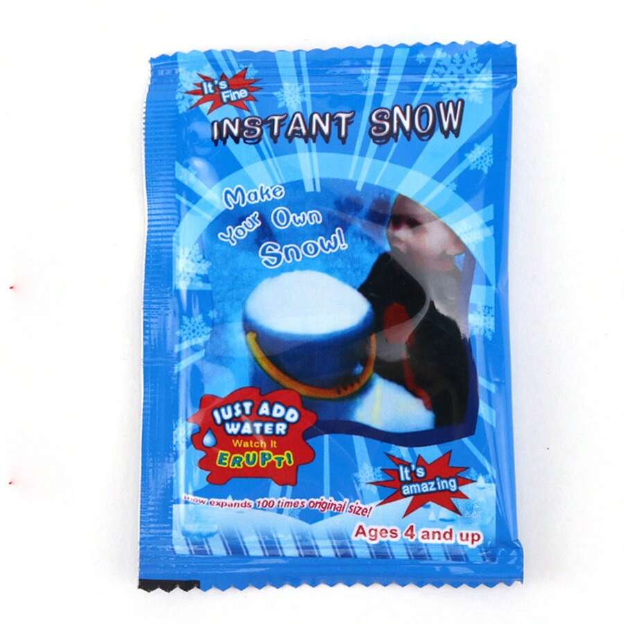 1pc Pó de neve artificial instantâneo, expande com água para neve falsa ...