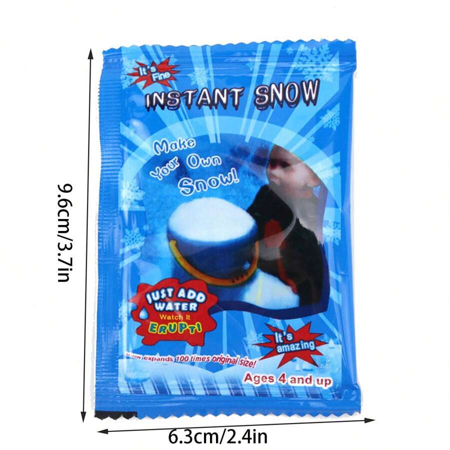 1 Bag Artificial Magic Snow - Expands With Water, Fake Snow Powder ...