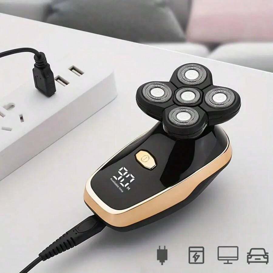 Rasoio elettrico per uomo con display LED - Rasoio per testa rasata ...