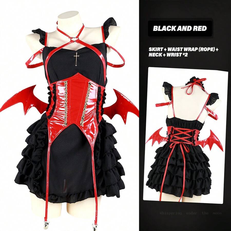 Moonlight Whispers Original Japanese Style Maid Costume Dress, Cute ...