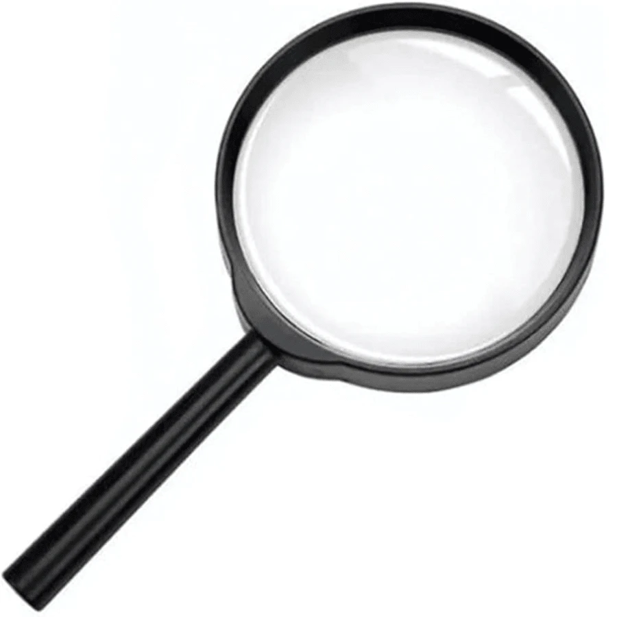 Handheld Magnifying Glass Lens Magnifier 10x Magnification - 100mm ...