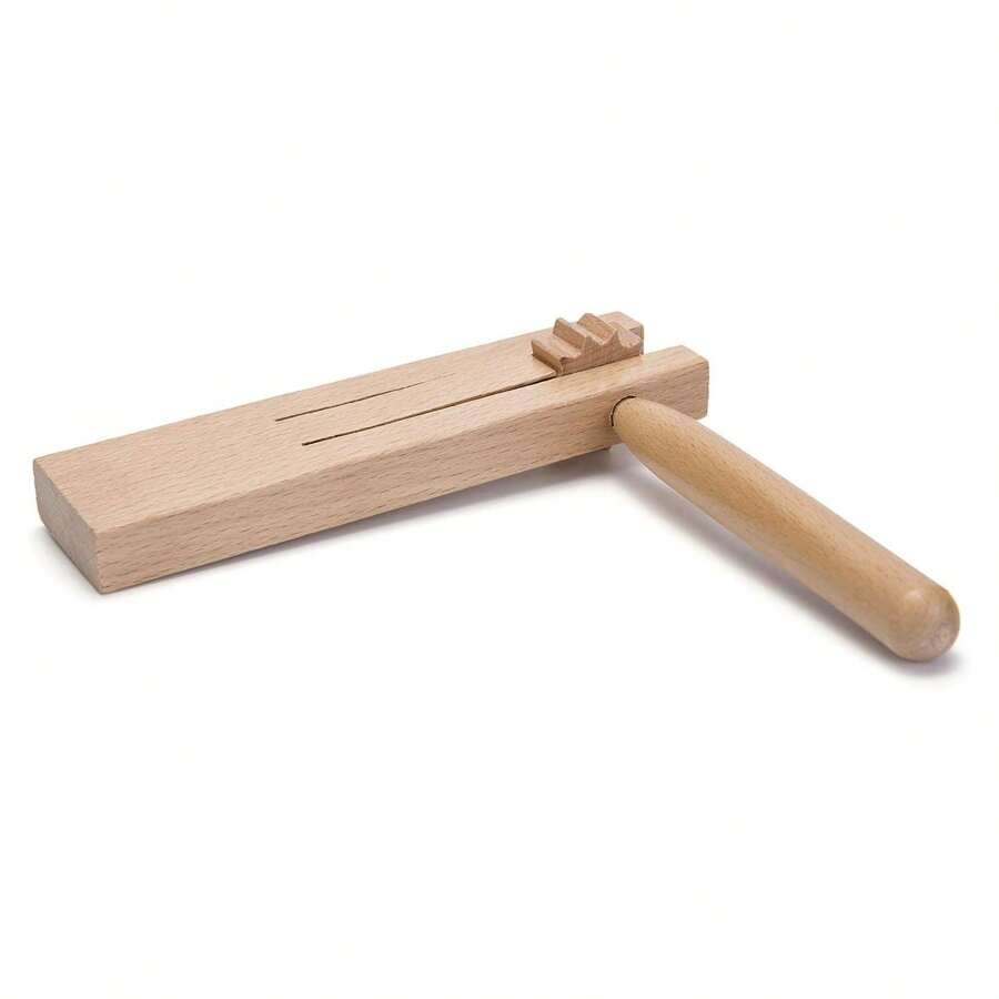 Brinquedo Tradicional Matraca de Madeira de Faia Sólida - Chocalho de ...