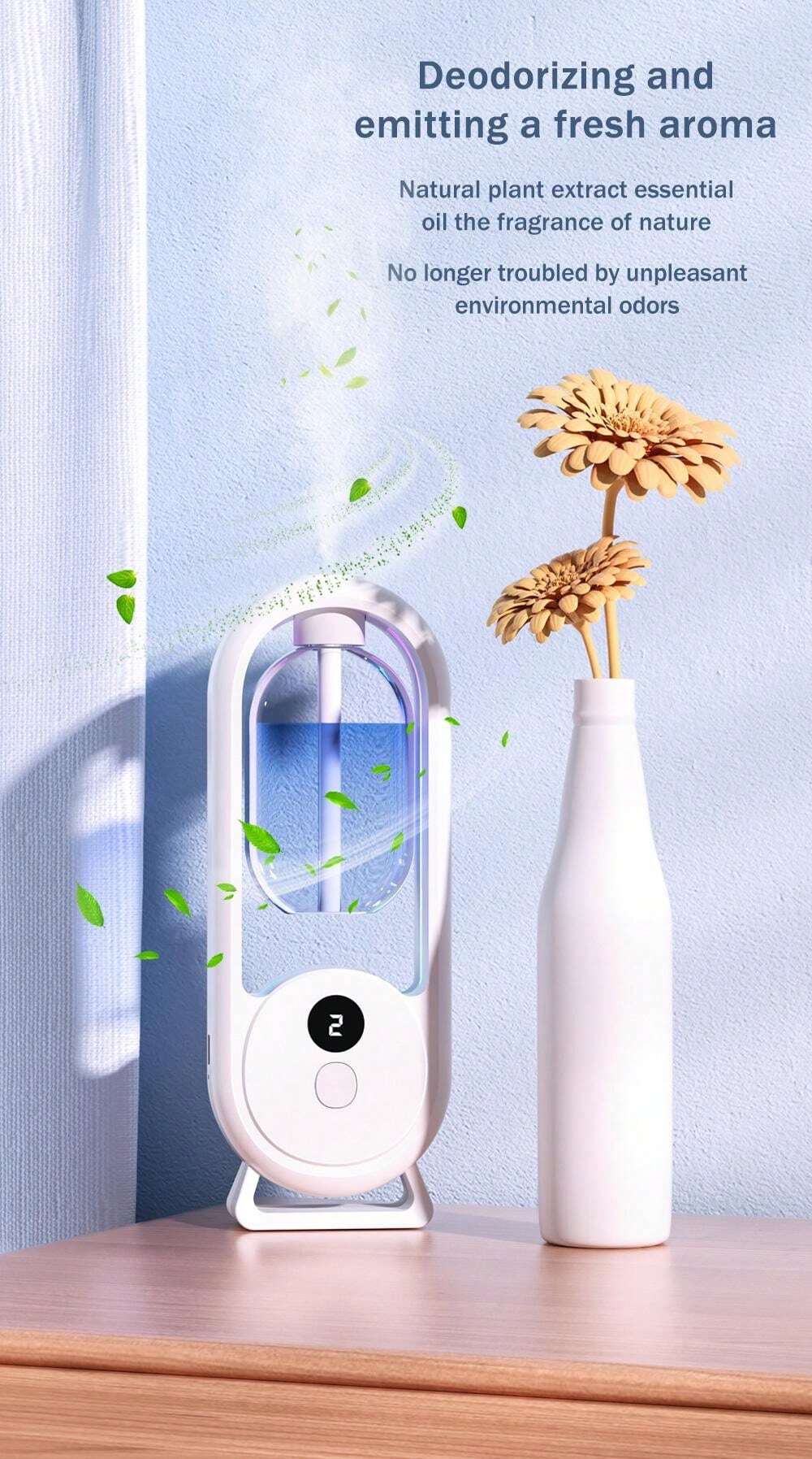 Dual Use Desktop And Wall Mounted Diffuser, One Machine With One Bottle Of Essential Oils ...
