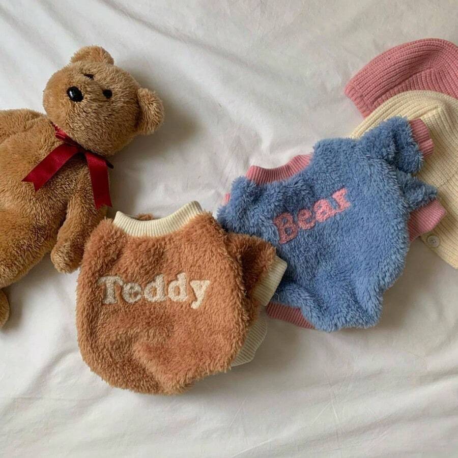 Pet Clothes Dog Cat Open Cardigan Sweater For Poodle, Teddy, Yorkshire ...
