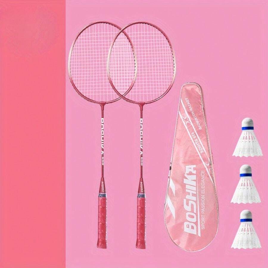 Badminton Racket Set Beginner Adult Practice Racket + Ball Set for Sale ...