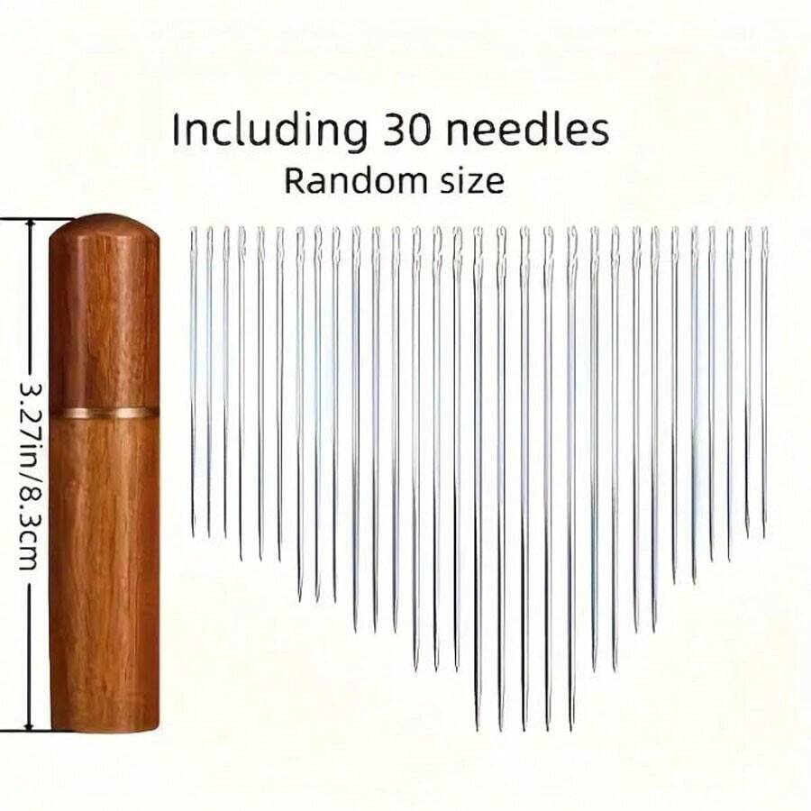 30 No Needle Threading Needles, Self-Threading Needles: Easy Side ...