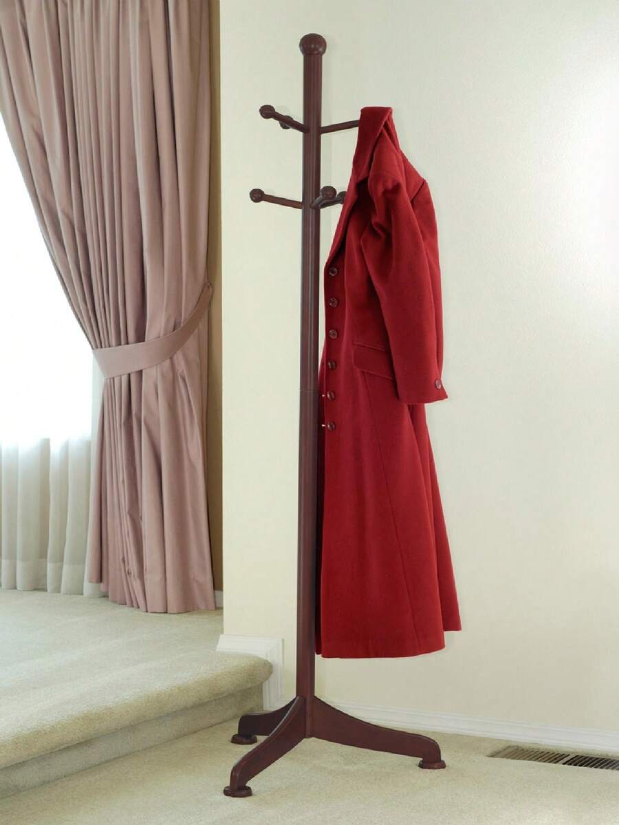 Stylish Coat Tree With Three-Pronged Base - Functional Solution For ...