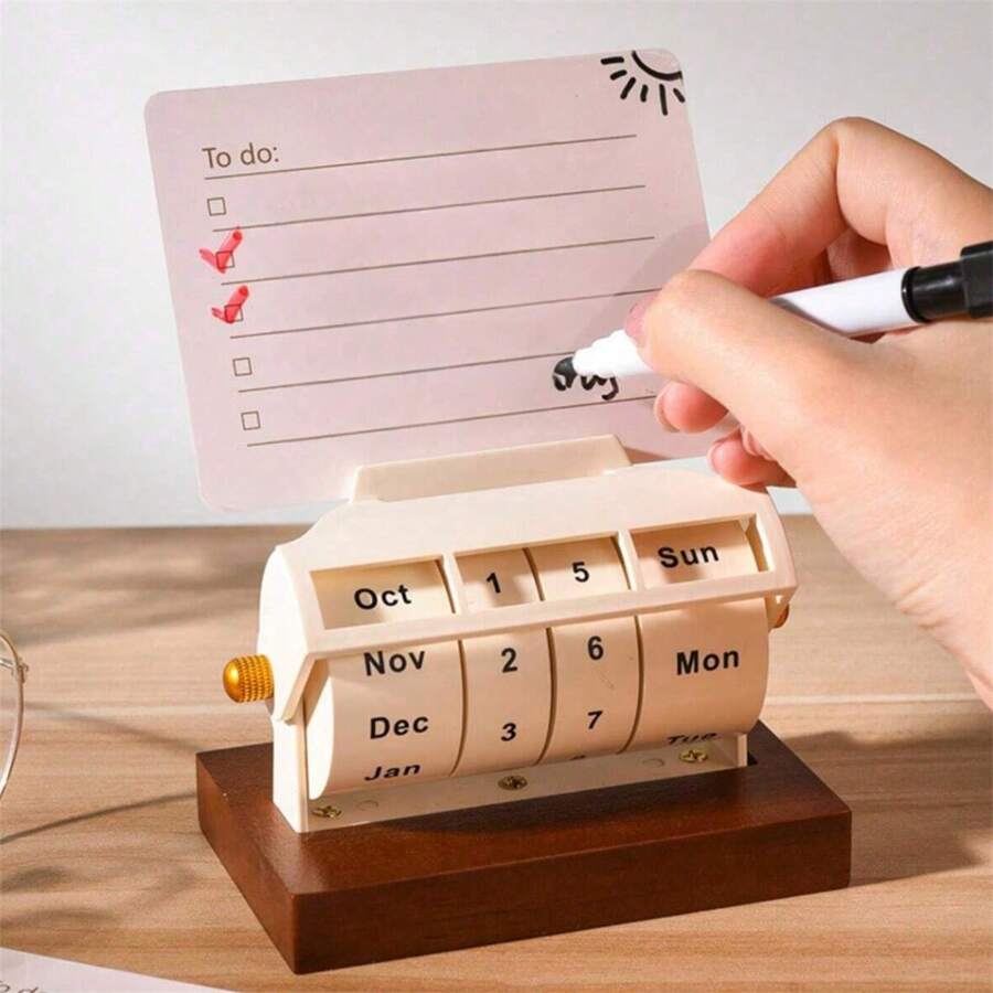 2025 Rotating Calendar, Reminder Card Memo Desktop Ornaments, Rotating ...