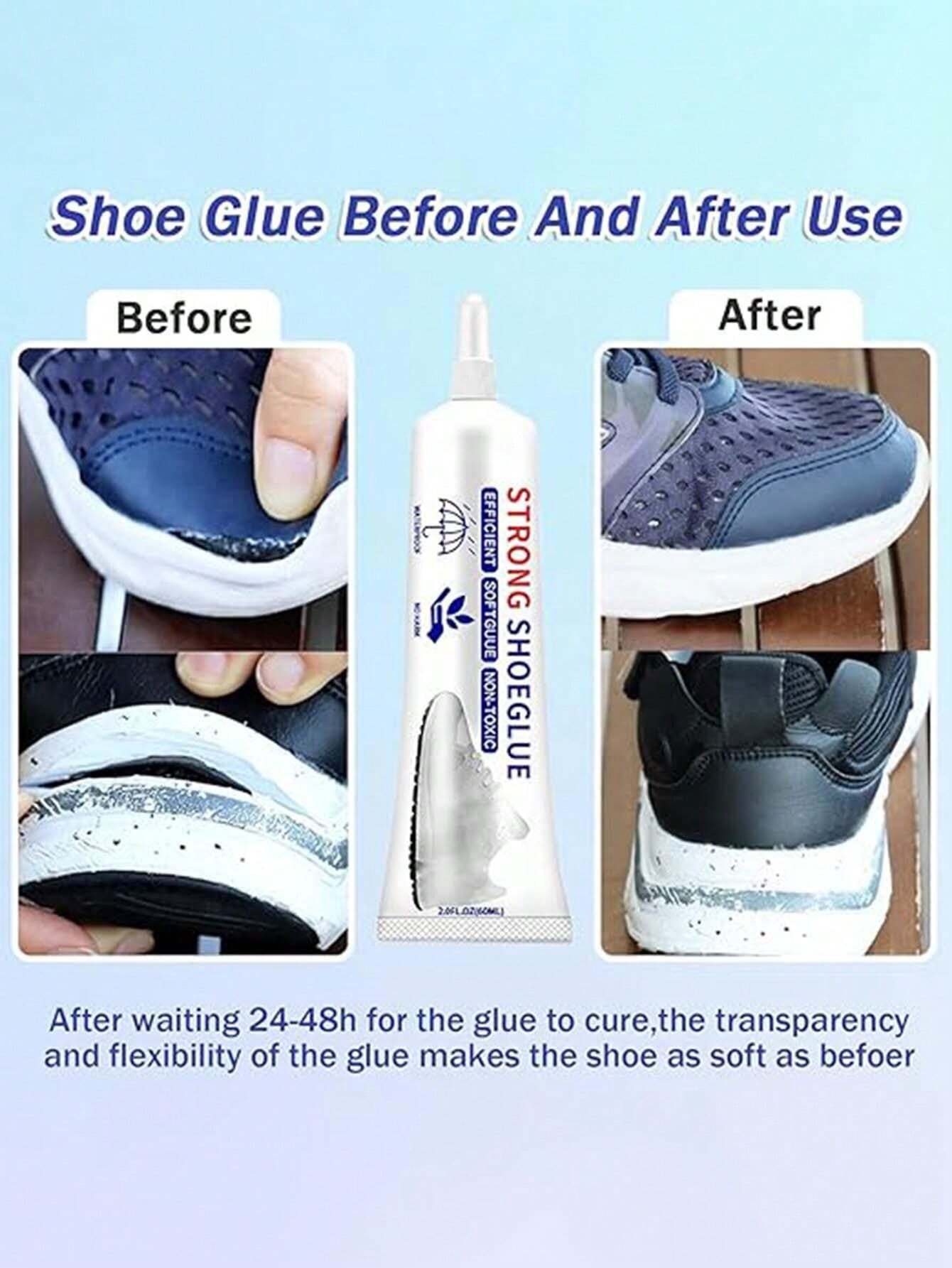 Shoe Glue Sole Repair, Slow-Drying Transparent Shoe Repair Glue Kit ...