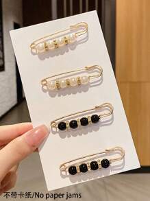 4pcs Waist Pin Simple Design Brooch Suitable For Daily Use Fall, Autumn ...