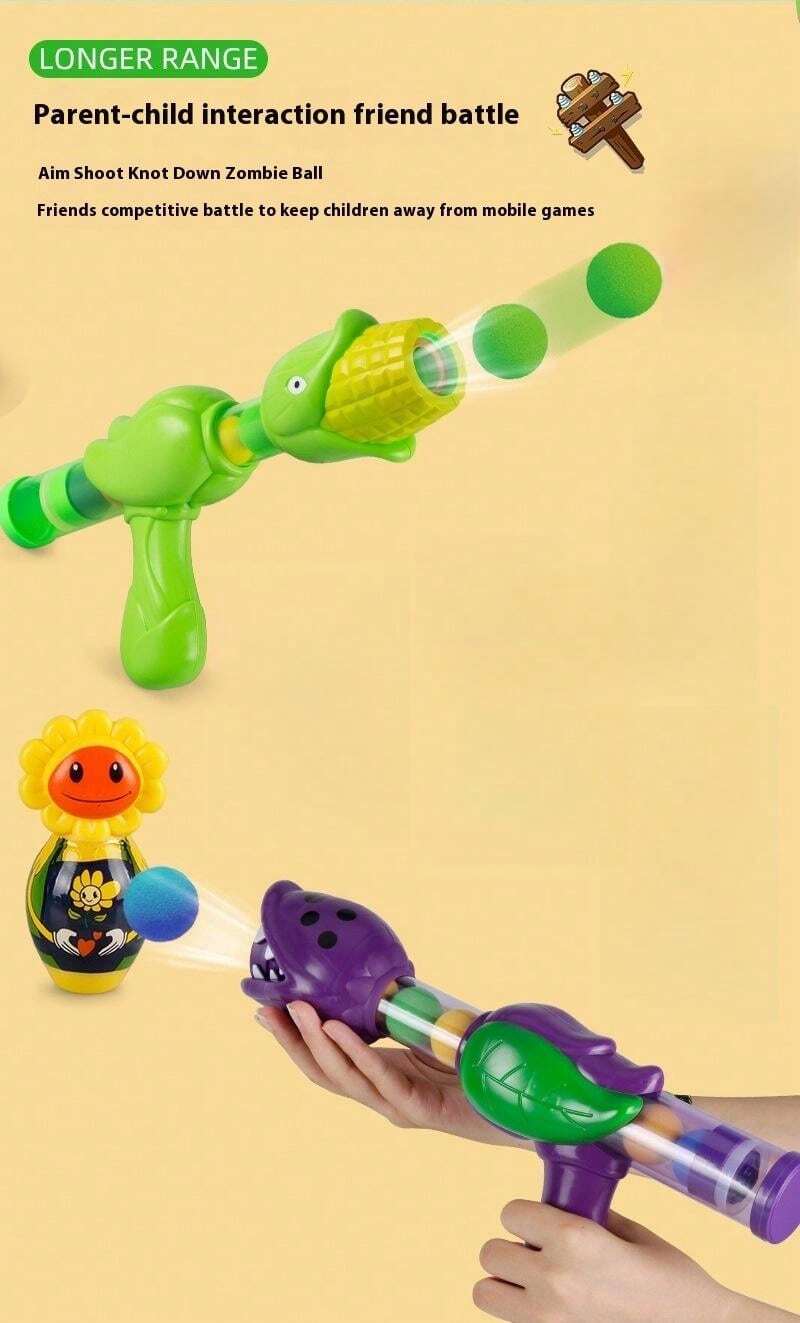 Pea Shooter Toy Gun, Air Power Soft Bullet Gun Shooting Target ...