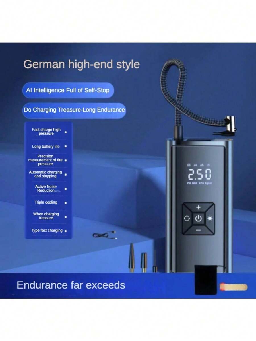 SUITU Car Inflatable Pump, Digital Display, Mini Volume, Quick ...