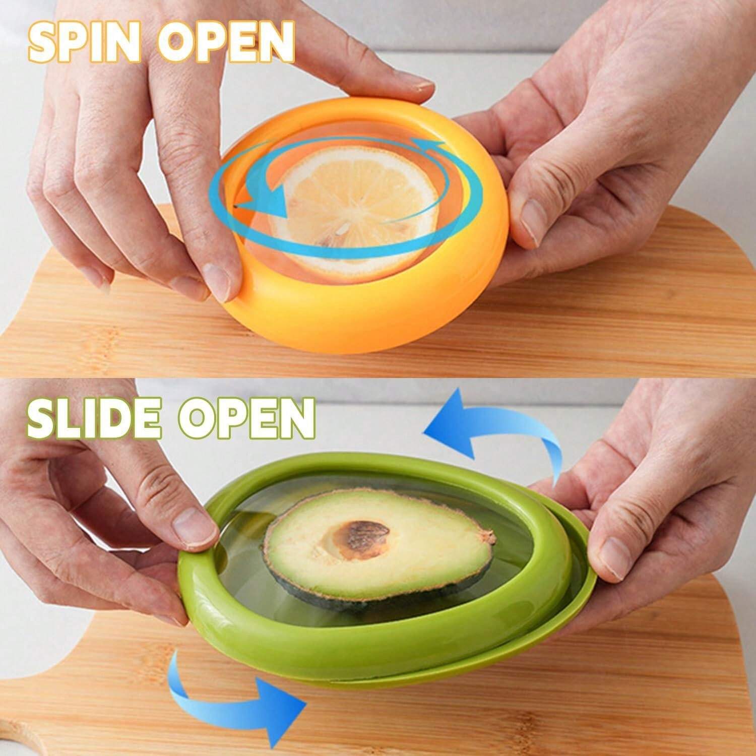 Silicone Fruit Storage Box - Set Of Reusable Storage Containers For ...