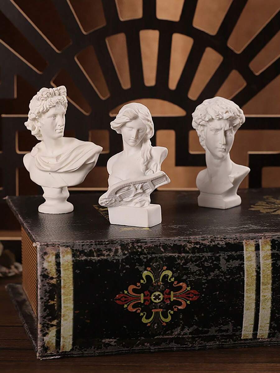 1pc Mini Resin Handmade Greek Mythology Figurine Statue, Such As Athena ...