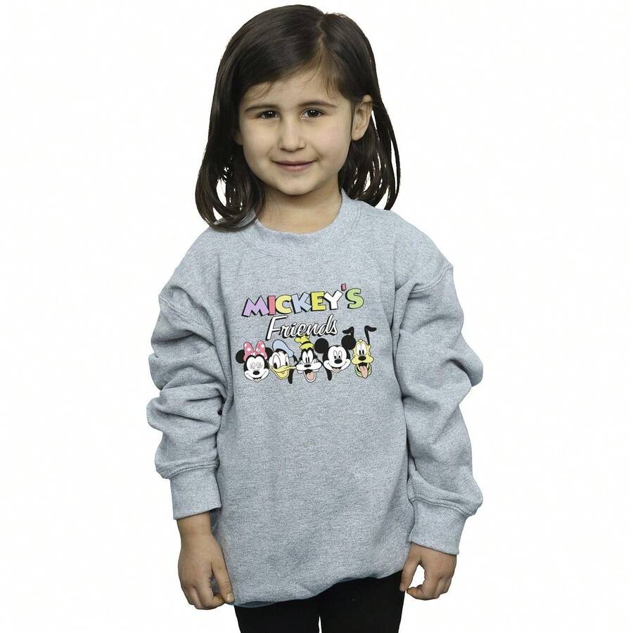 Disney Disney Girls Mickey Mouse And Friends Faces Sweatshirt (Sports ...