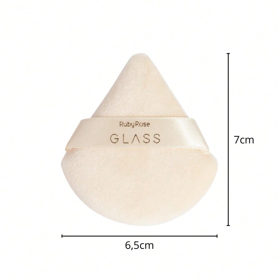 Kit 5 Esponja De Maquiagem Glass Ruby Rose Powder Puff P/ Pó C/ Apoio ...