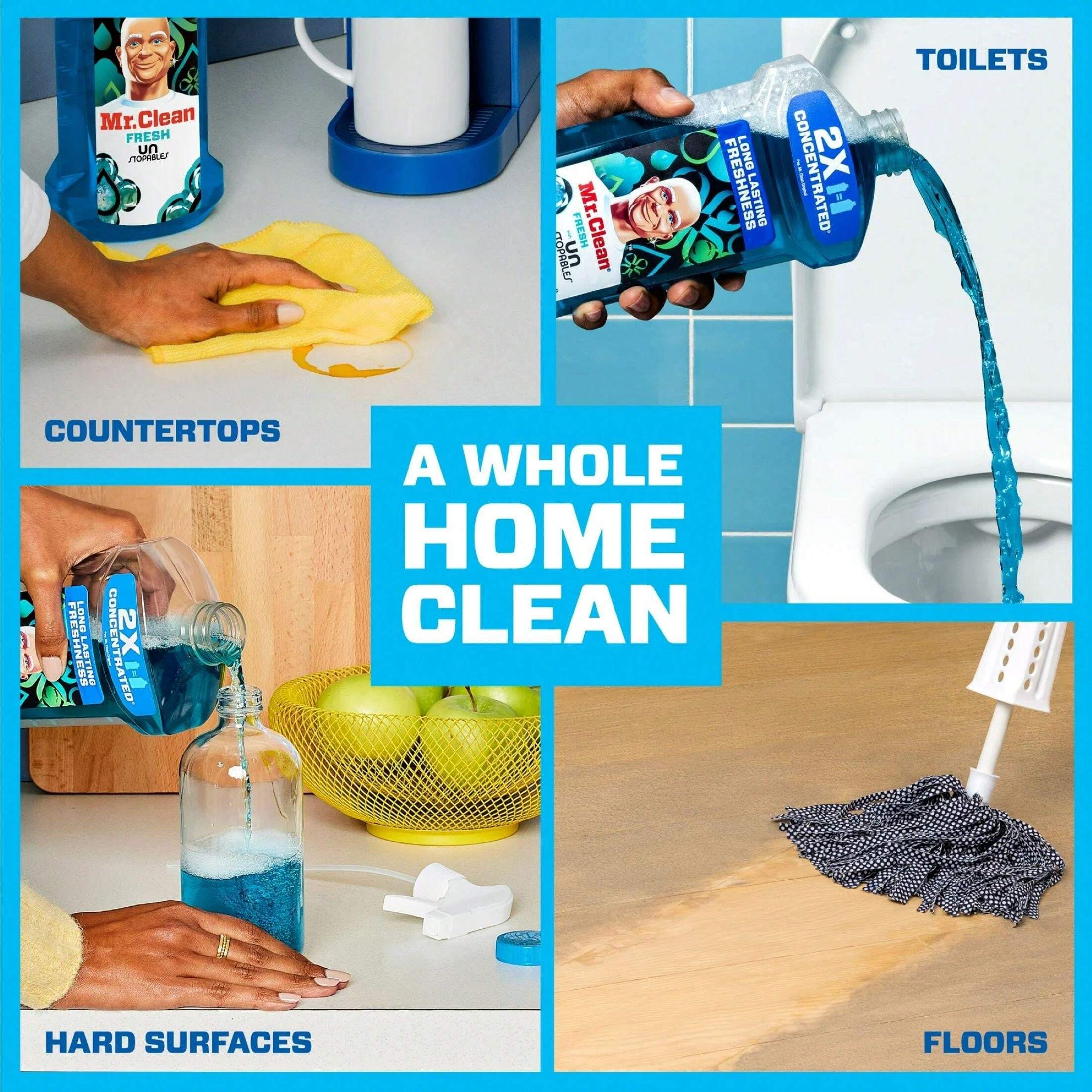Mr. Clean 2X Concentrated Multi Surface, All Purpose Cleaner ...