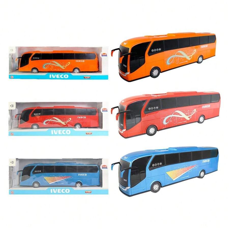 Realistic Iveco Bus Toy Assorted Kids Tourism Durable Travel Bus ...