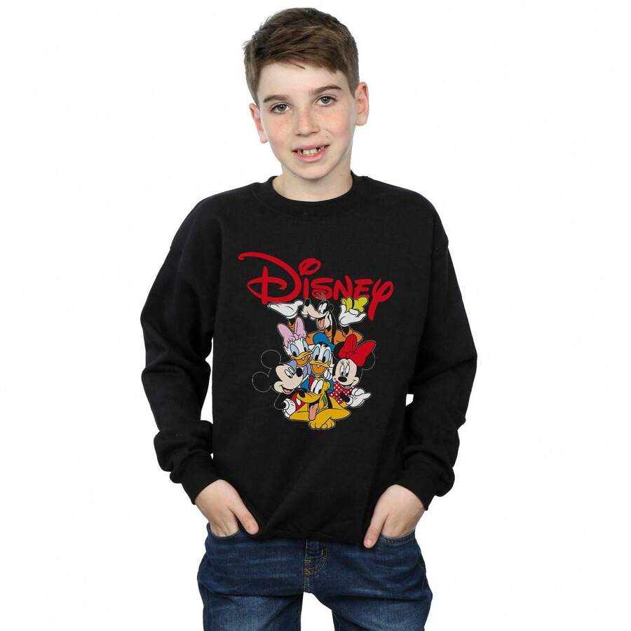 Disney Disney Boys Mickey Mouse Crew Sweatshirt (Black) | SHEIN USA