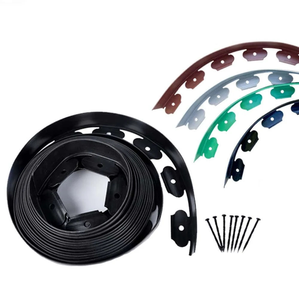 Outdoor Bestseller Lawn Edging Barrier L-Shaped Thicker Soil Retaining ...