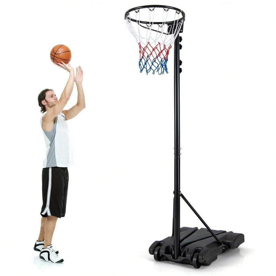 Portable Basketball Hoop Adjustable Basketball Goal Without Backboard ...