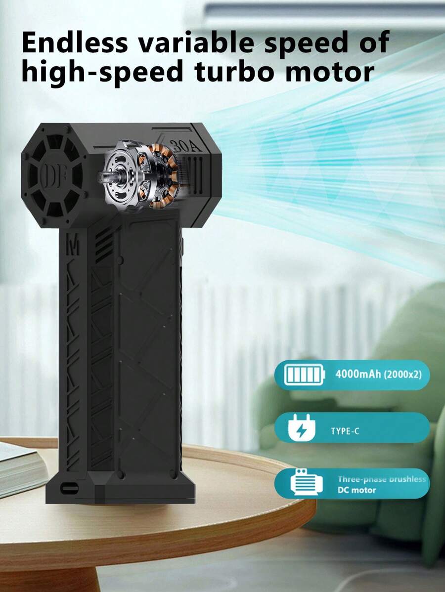 Violent Fan 130,000 RPM Turbo Motor Brushless Rechargeable Model ...