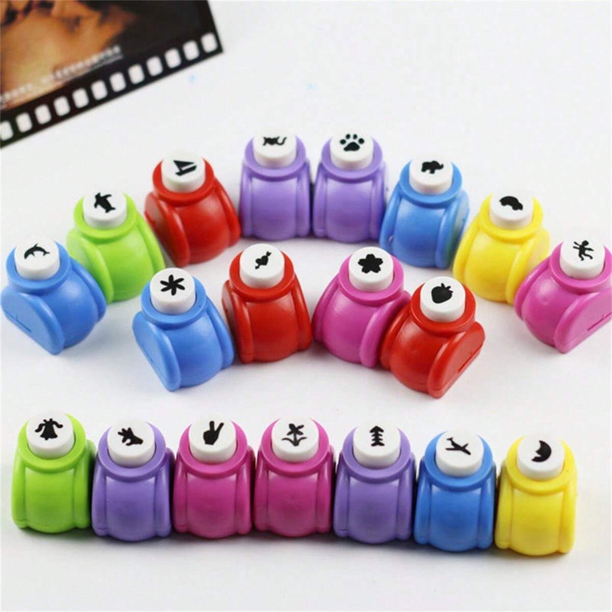 Mini Embossing Punch Set, Mixed Color, Creative Portable Paper Cutting ...
