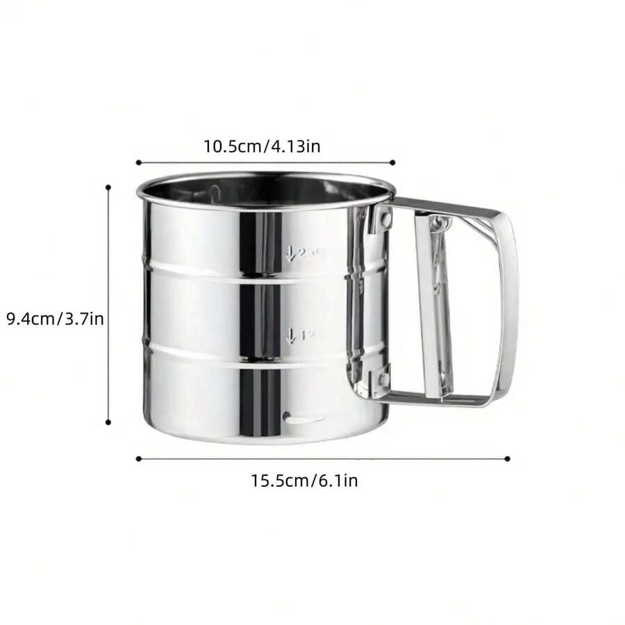 1pc Manual Flour Sifter, Portable Cup-Shaped Flour Filter, Semi ...