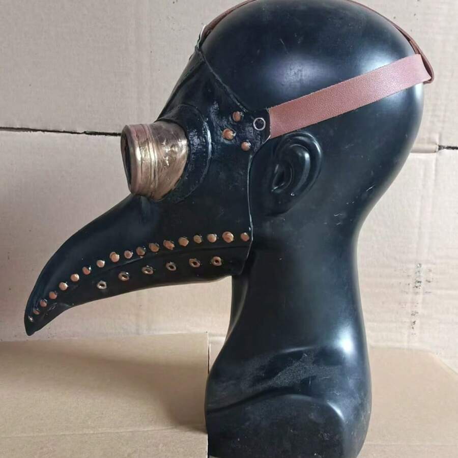 Plague Doctor Mask Latex Bird Beak Masks Halloween For Adult Teens ...
