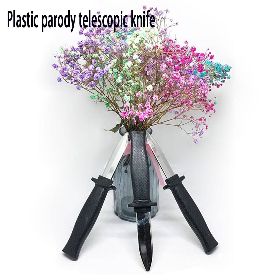 1pc retrátil faca falsa truque de mágica prop, faca dobrável de ...