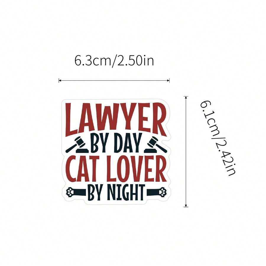104PCS Lawyer Law Stickers Vinyl Aesthetics Stickers For Scrapbooking ...